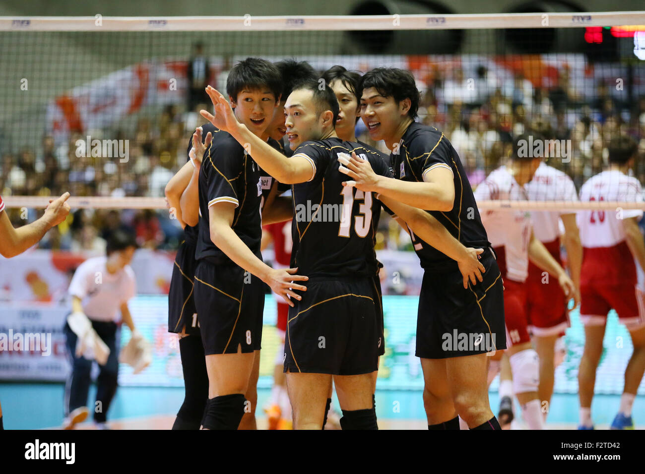 Tokyo, Japan. 22nd Sep, 2015. Japan team group (JPN) Volleyball : FIVB ...