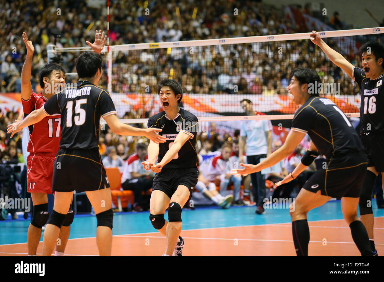Tokyo, Japan. 22nd Sep, 2015. Japan team group (JPN) Volleyball : FIVB ...