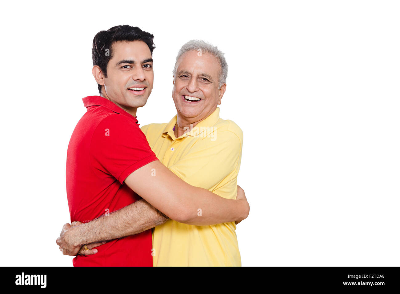 2 indian Father and son love Hugging Stock Photo - Alamy