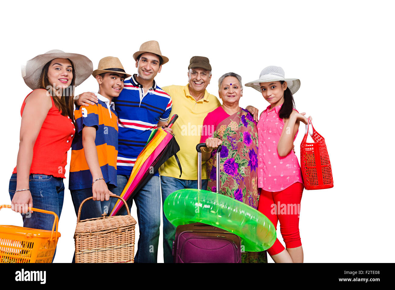 indian group Joint Family Travel Vacations and Holidays Picnic Stock ...