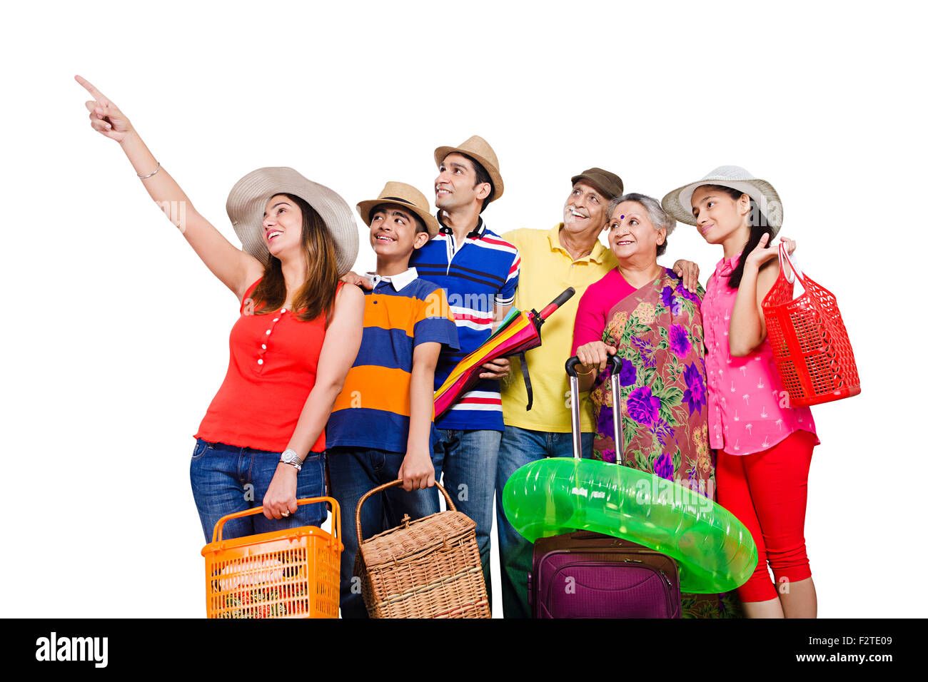 indian group Joint Family Travel Vacations and Holidays Picnic Stock ...