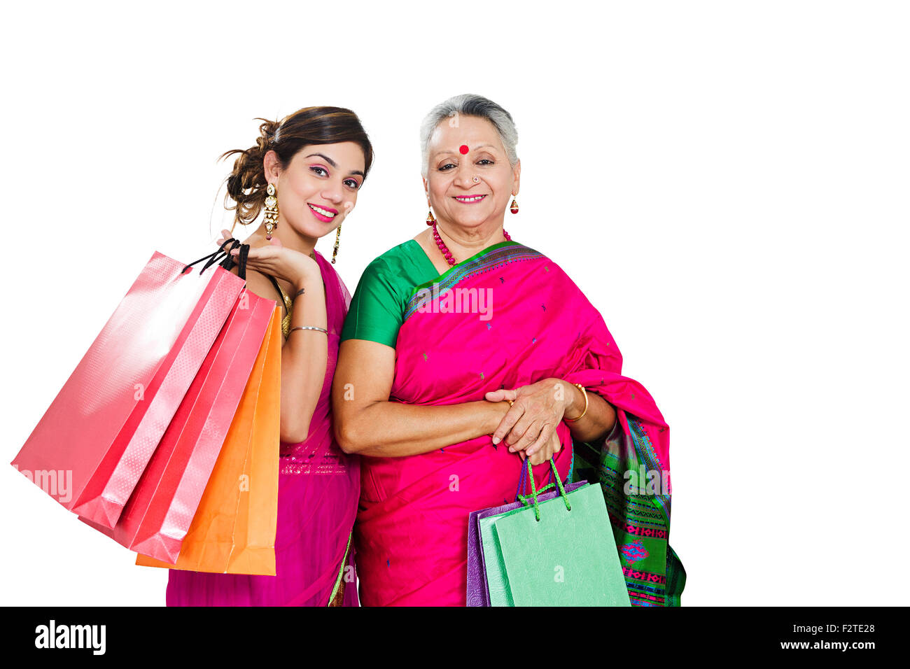 2 indian Parents and daughter diwali festival shopping Stock Photo - Alamy