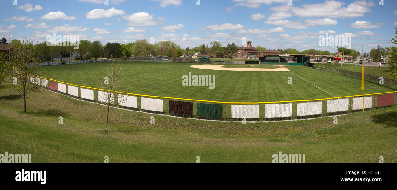 Panoramic view of Central Park the home field of the amateur baseball ...