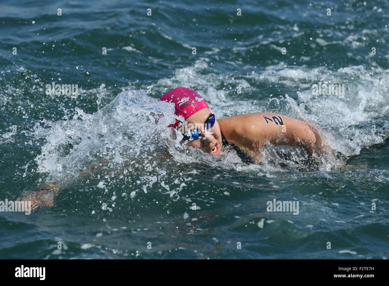Tateyama, Chiba, Japan. 23rd Sep, 2015. Yumi Kida Swimming : Open Water ...