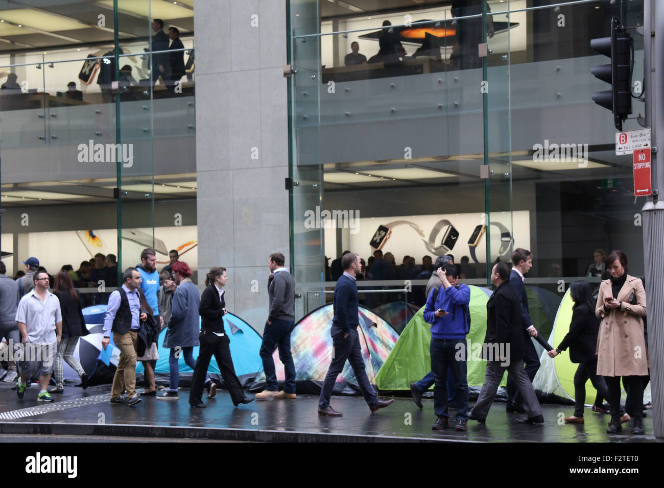 Sydney, Australia. 24 September 2015. There is a long queue for the ...
