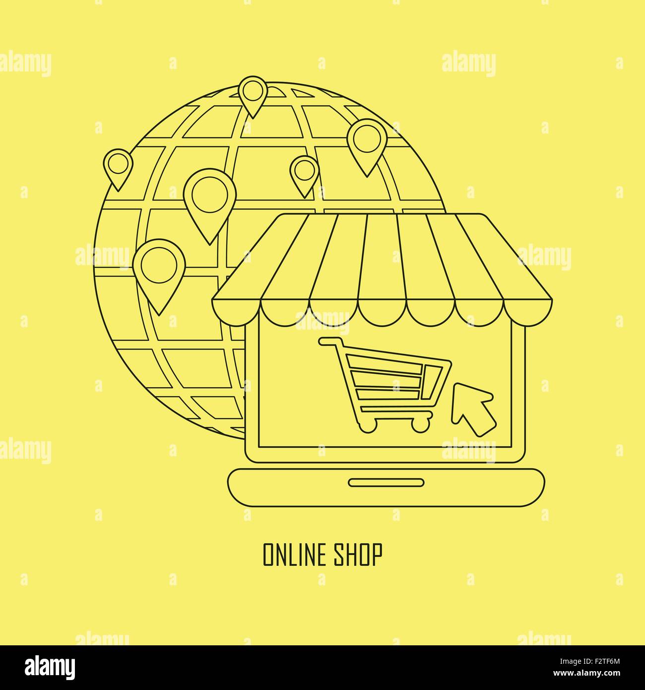 Commerce ideas online store Stock Vector Images - Alamy