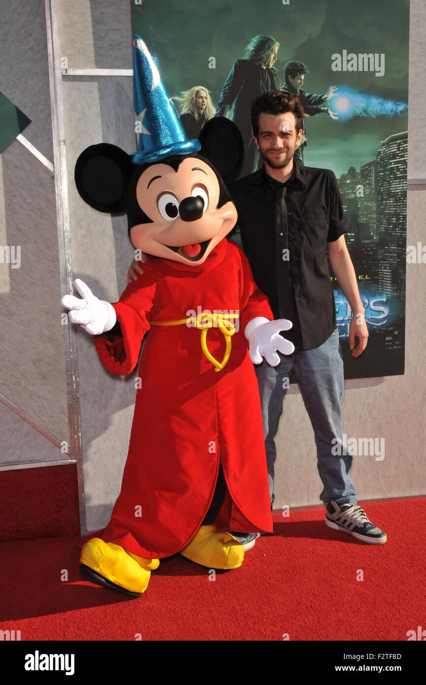 BURBANK, CA - JULY 12, 2010: Jay Baruchel & Mickey Mouse at a benefit ...