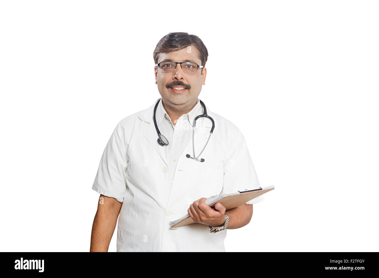 1 indian Adult Man Doctor Medical Report Stock Photo - Alamy