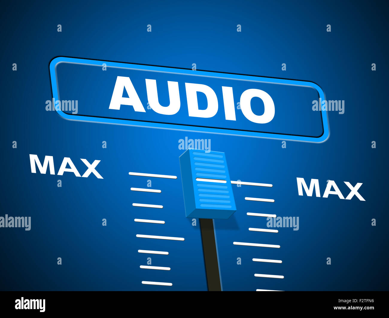 Audio Music Representing Sound Track And Peak Stock Photo - Alamy