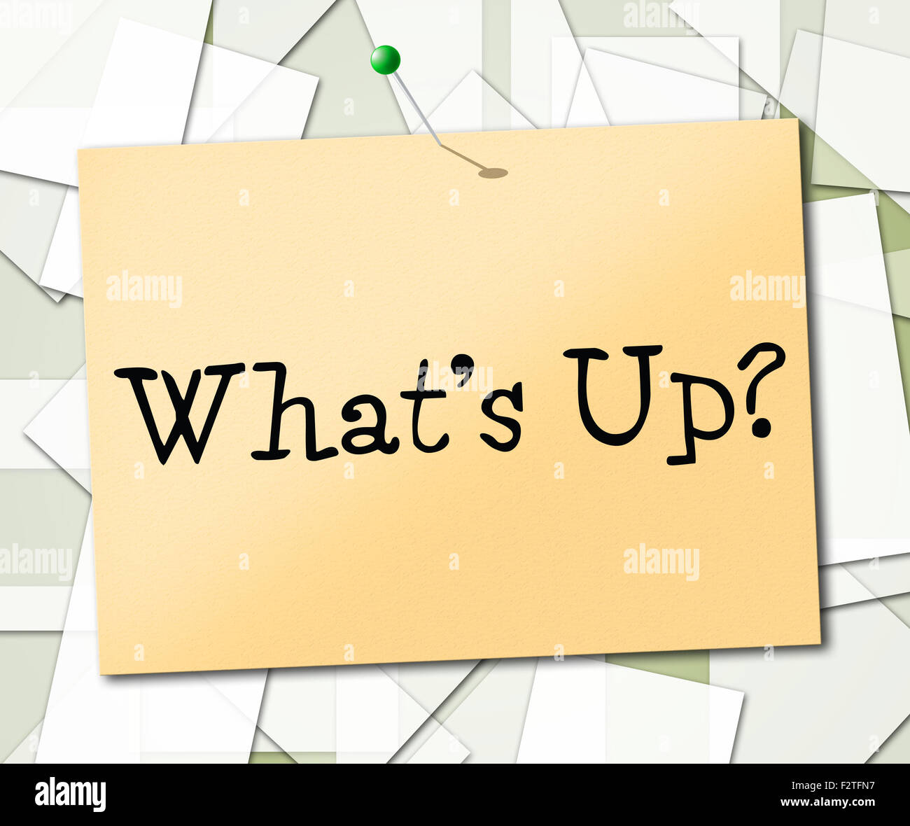 Whats Up Meaning Difficult Situation And Issue Stock Photo - Alamy