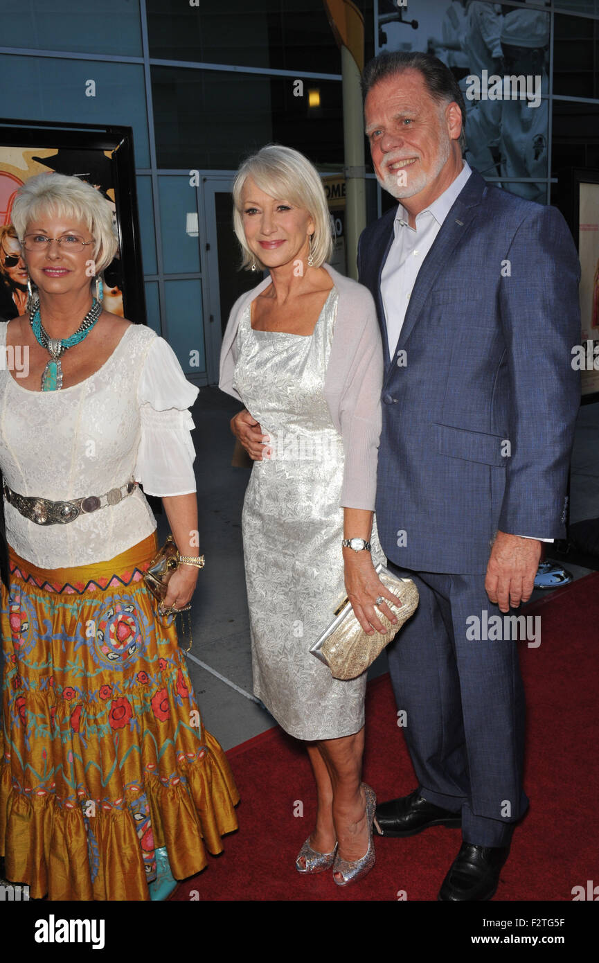 LOS ANGELES, CA - JUNE 23, 2010: Dame Helen Mirren with husband ...