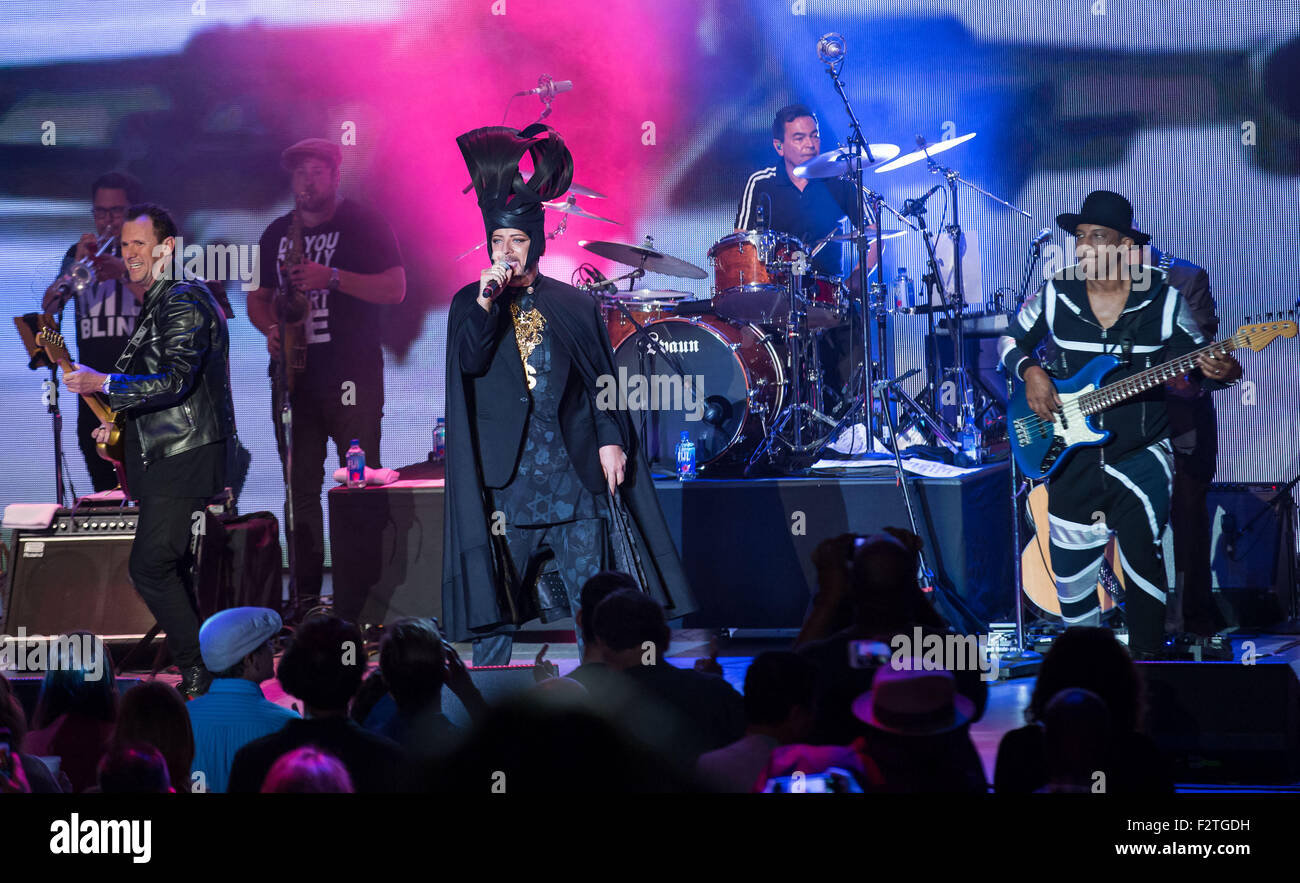Culture Club perform live at the Greek Theater Featuring: Boy George ...