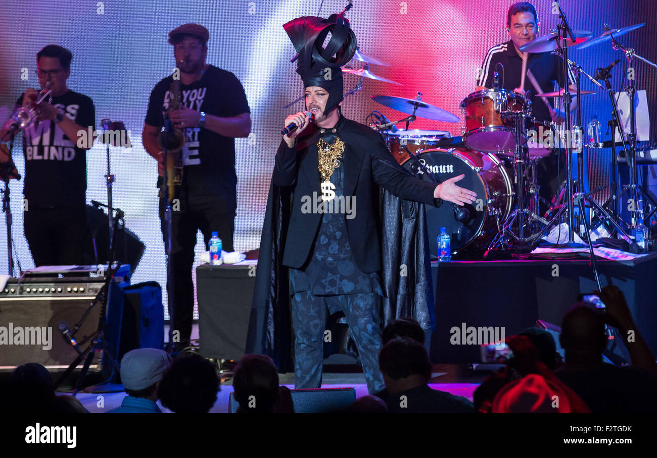 Culture Club perform live at the Greek Theater Featuring: Boy George ...