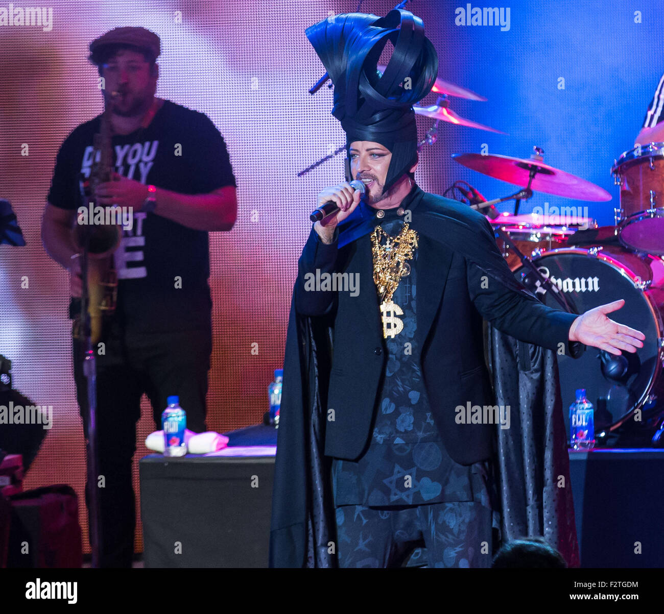 Culture Club perform live at the Greek Theater Featuring: Boy George ...