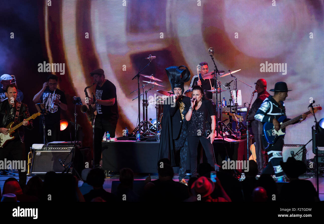 Culture Club perform live at the Greek Theater Featuring: Boy George ...