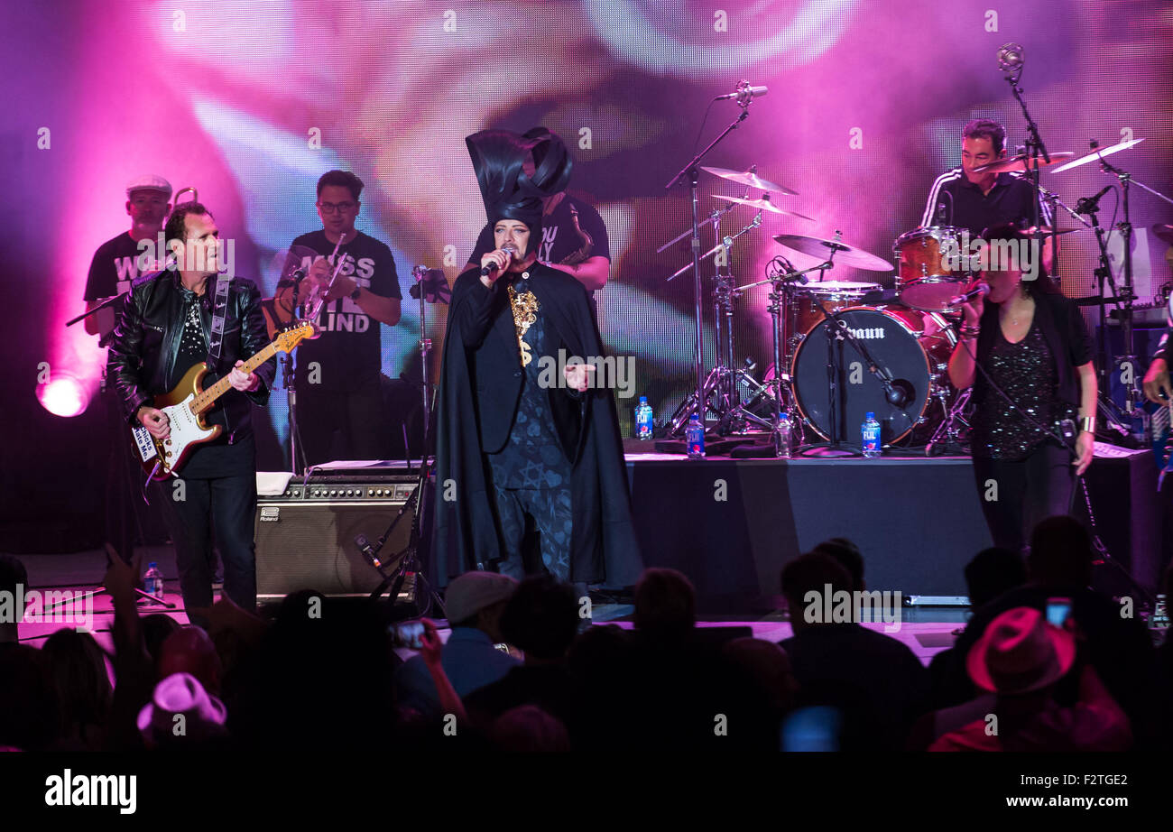 Culture Club perform live at the Greek Theater Featuring: Boy George ...