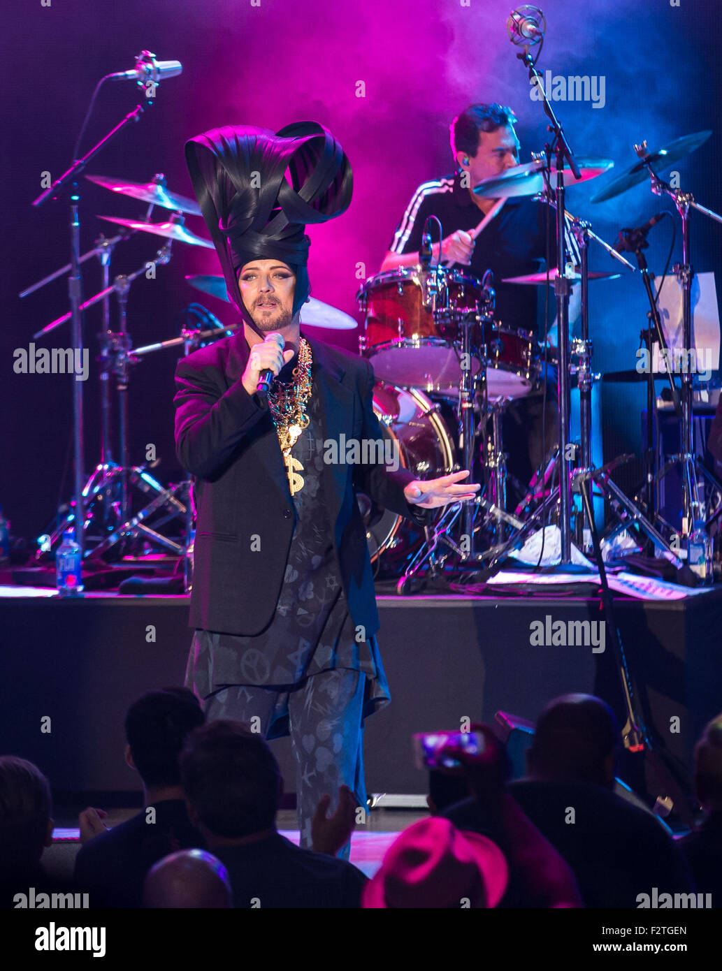 Culture Club perform live at the Greek Theater Featuring: Boy George ...