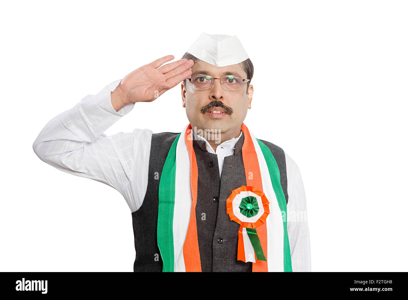 1 indian Adult Man Politician Politician Salute Stock Photo - Alamy