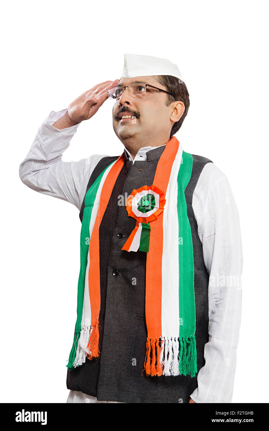 1 indian Adult Man Politician Politician Salute Stock Photo - Alamy