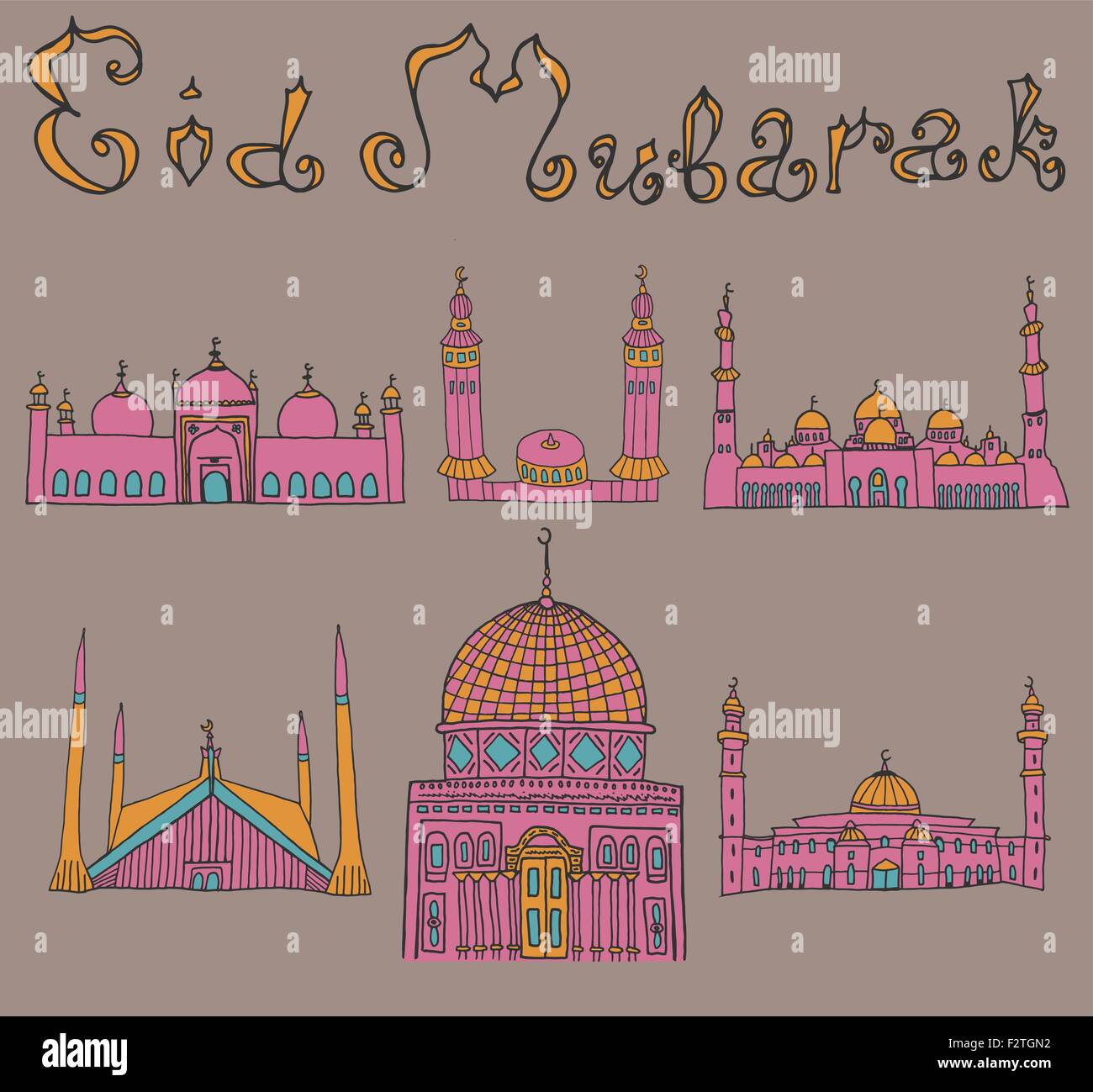 doodles of mosques Stock Vector Image & Art - Alamy