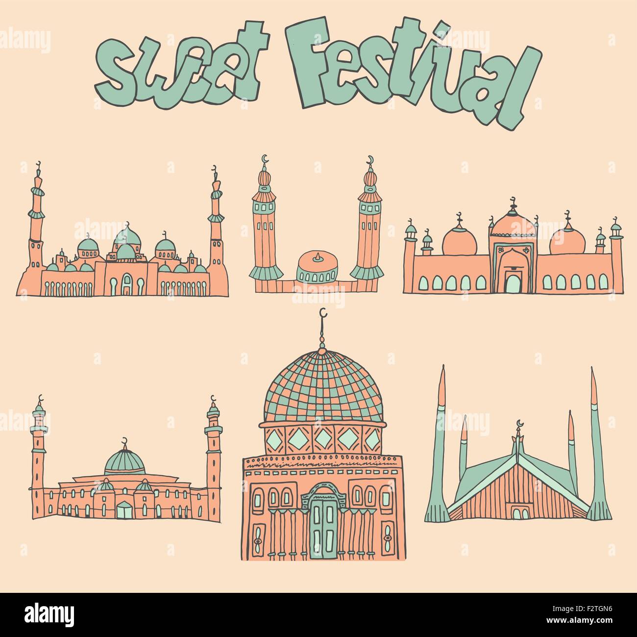 doodles of mosques Stock Vector Image & Art - Alamy
