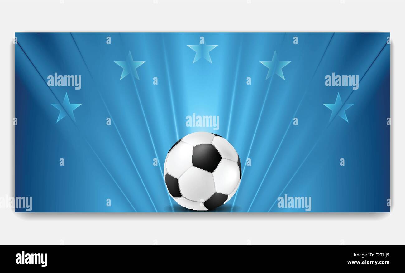 Bright abstract blue soccer background. Vector design Stock Vector ...
