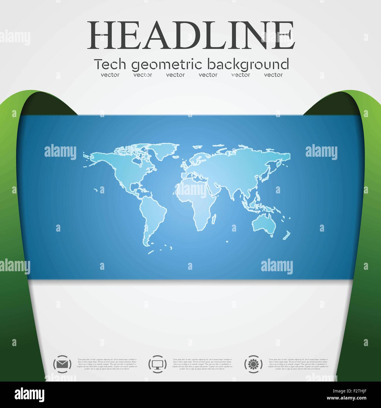 Abstract corporate tech waves background. Vector design Stock Vector ...