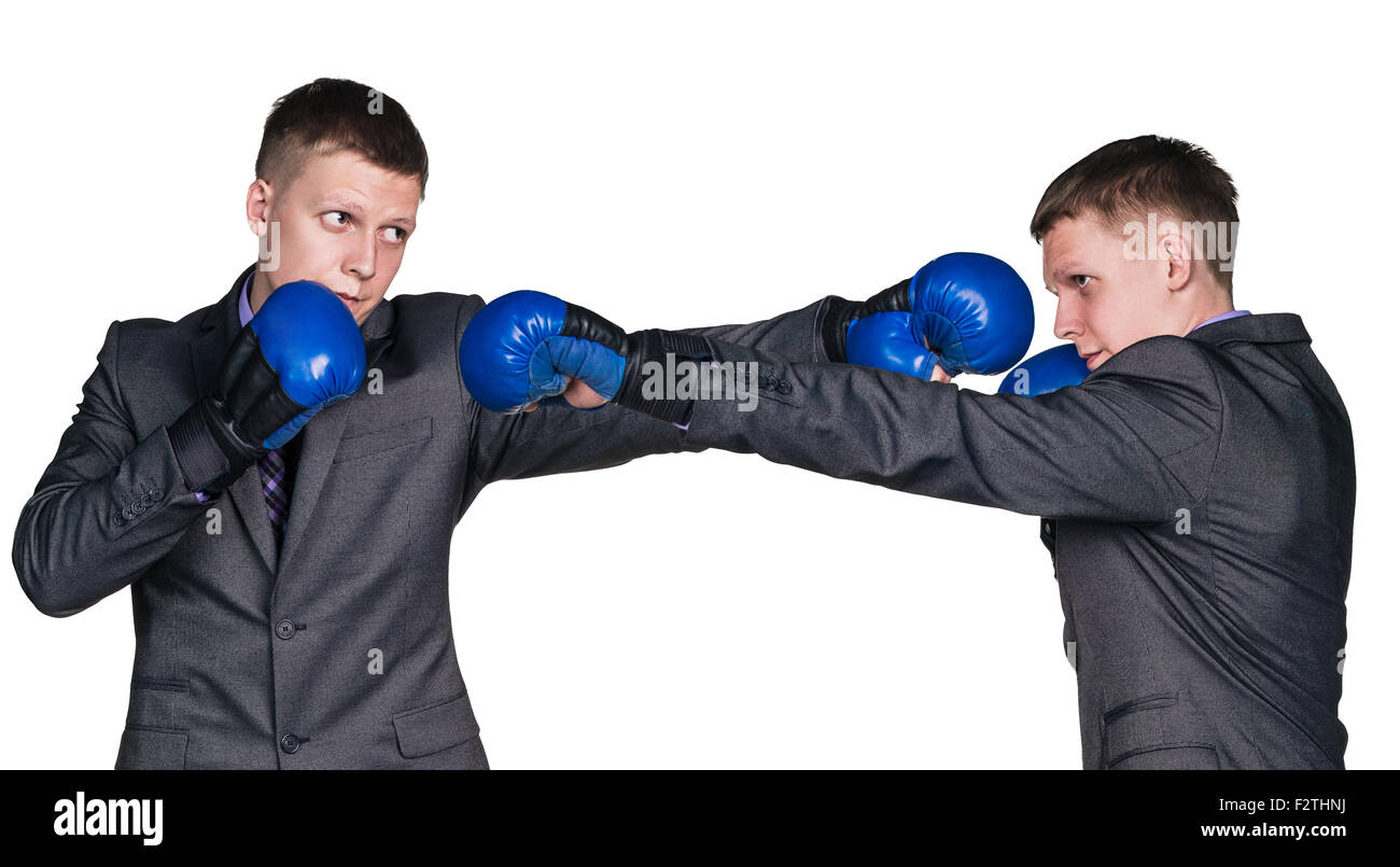 Portrait young businessman boxing hi-res stock photography and images ...