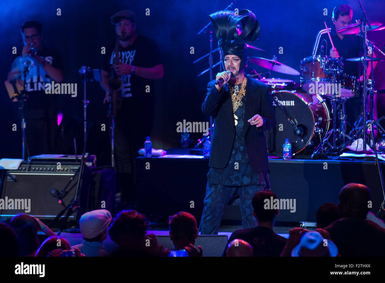 Culture Club perform live at the Greek Theater Featuring: Boy George ...