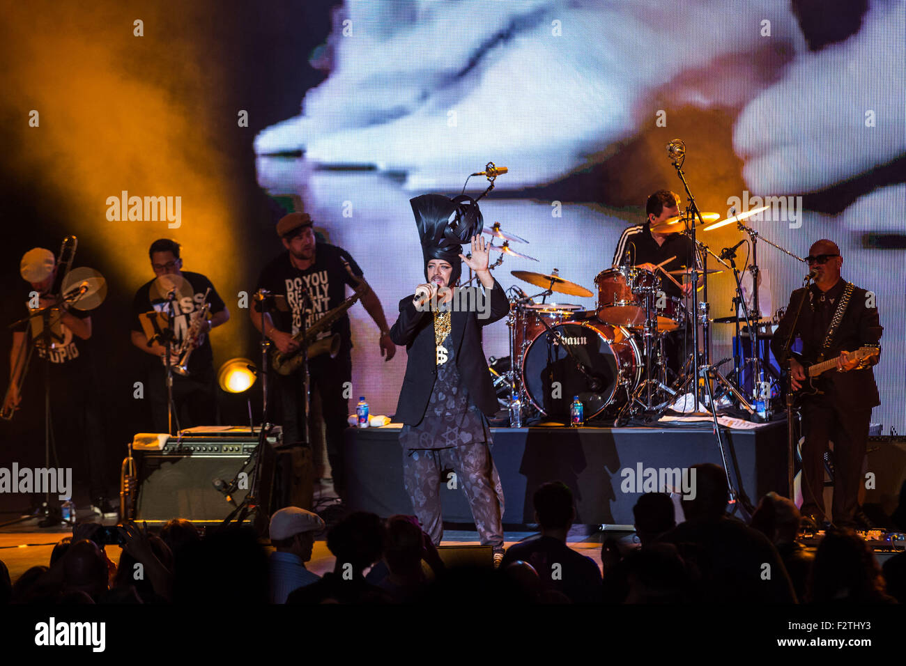 Culture Club perform live at the Greek Theater Featuring: Boy George ...