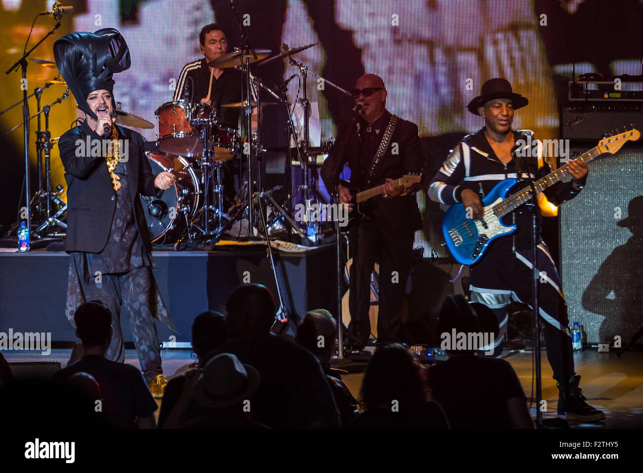 Culture Club perform live at the Greek Theater Featuring: Boy George ...