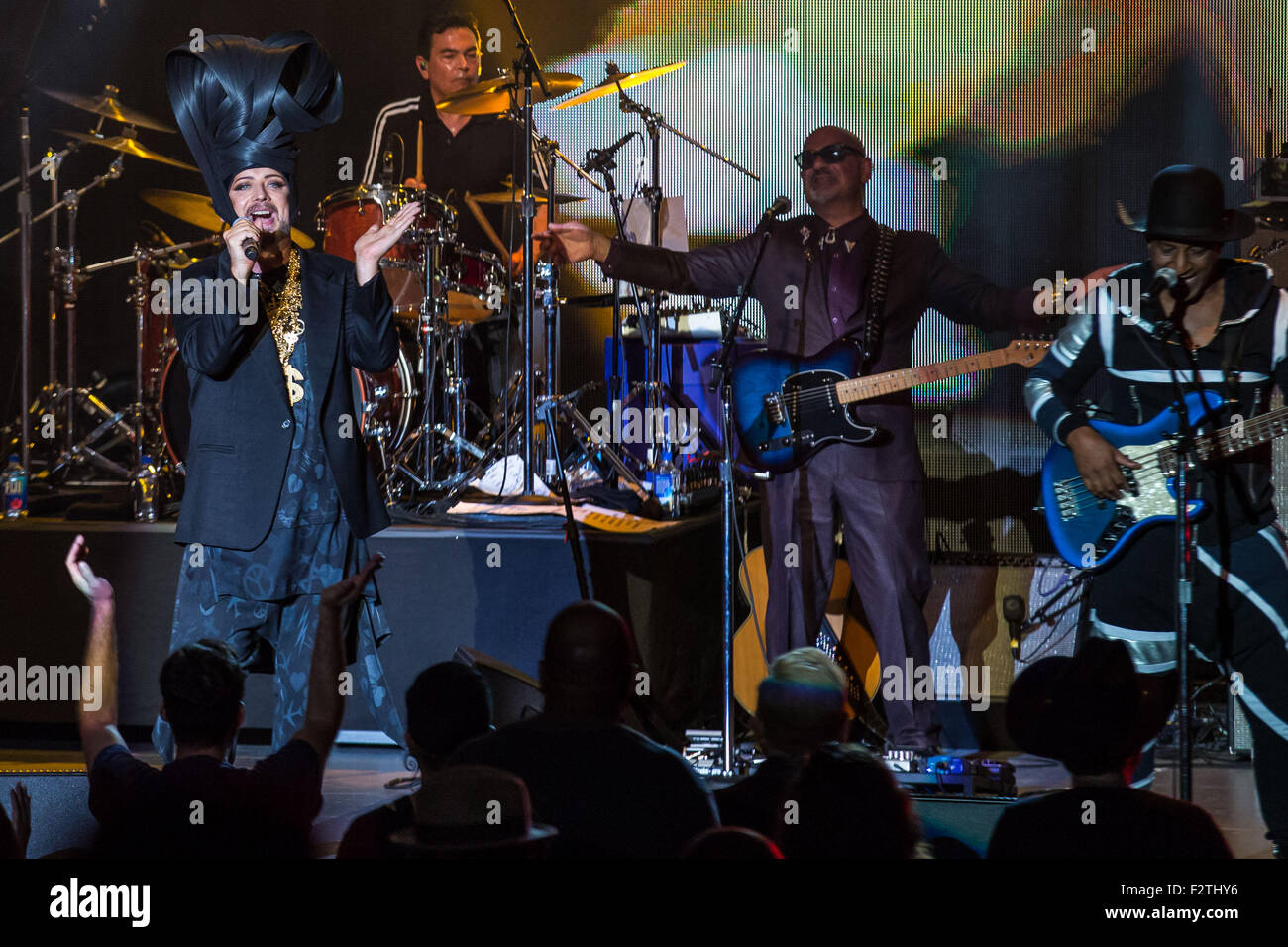 Culture Club perform live at the Greek Theater Featuring: Boy George ...