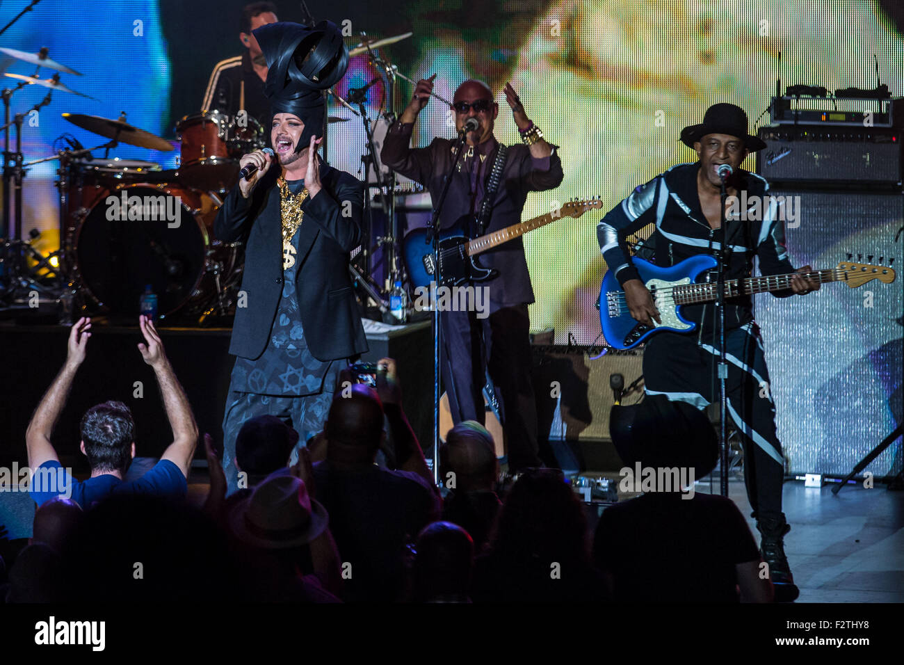 Culture Club perform live at the Greek Theater Featuring: Boy George ...
