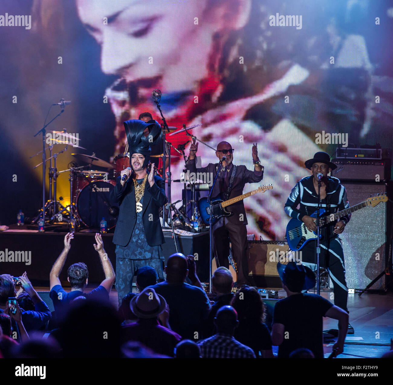 Culture Club perform live at the Greek Theater Featuring: Boy George ...
