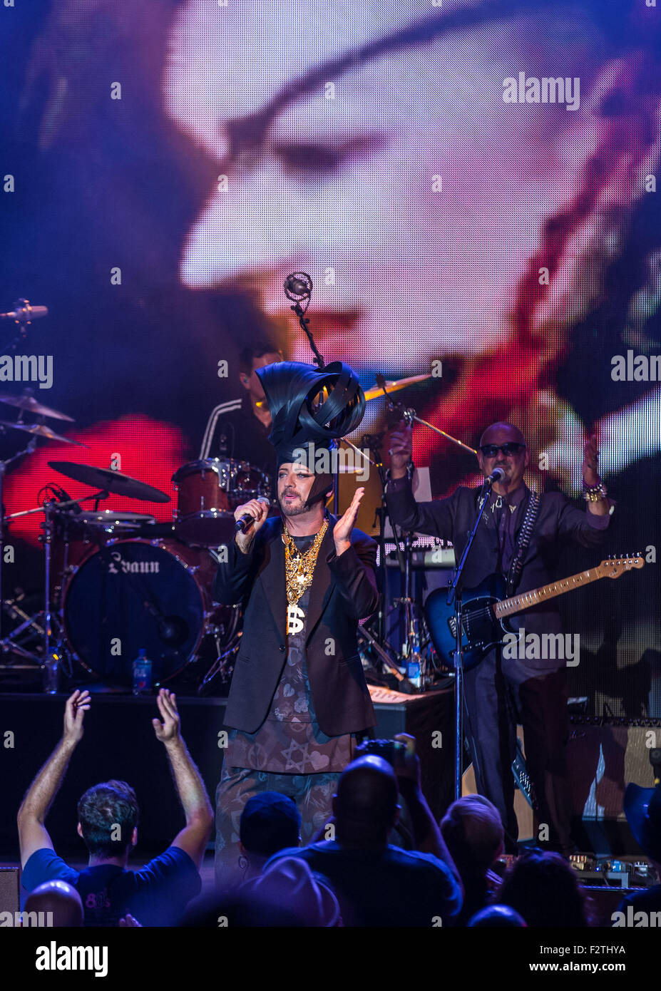 Culture Club perform live at the Greek Theater Featuring: Boy George ...