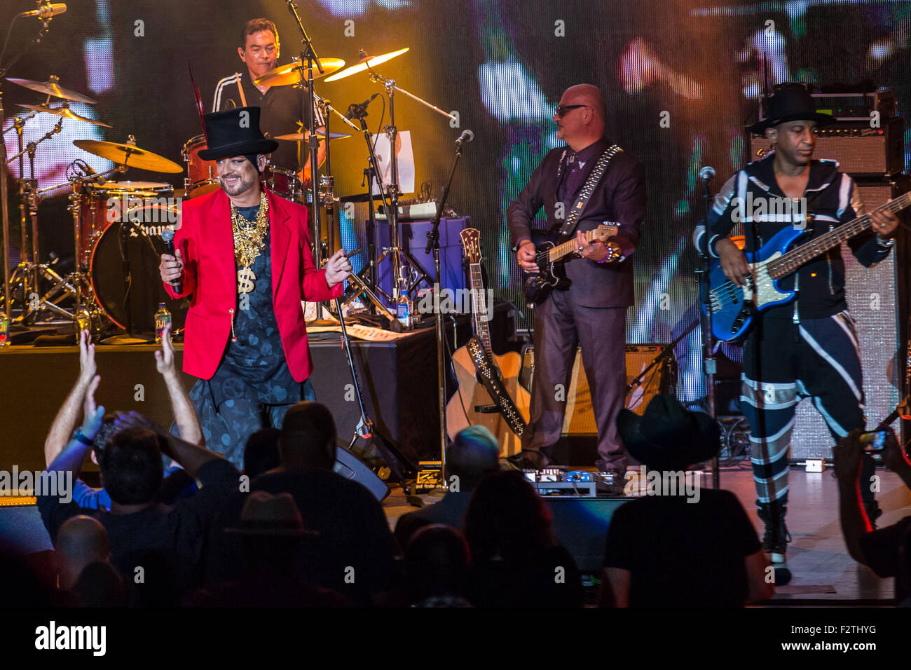 Culture Club perform live at the Greek Theater Featuring: Boy George ...
