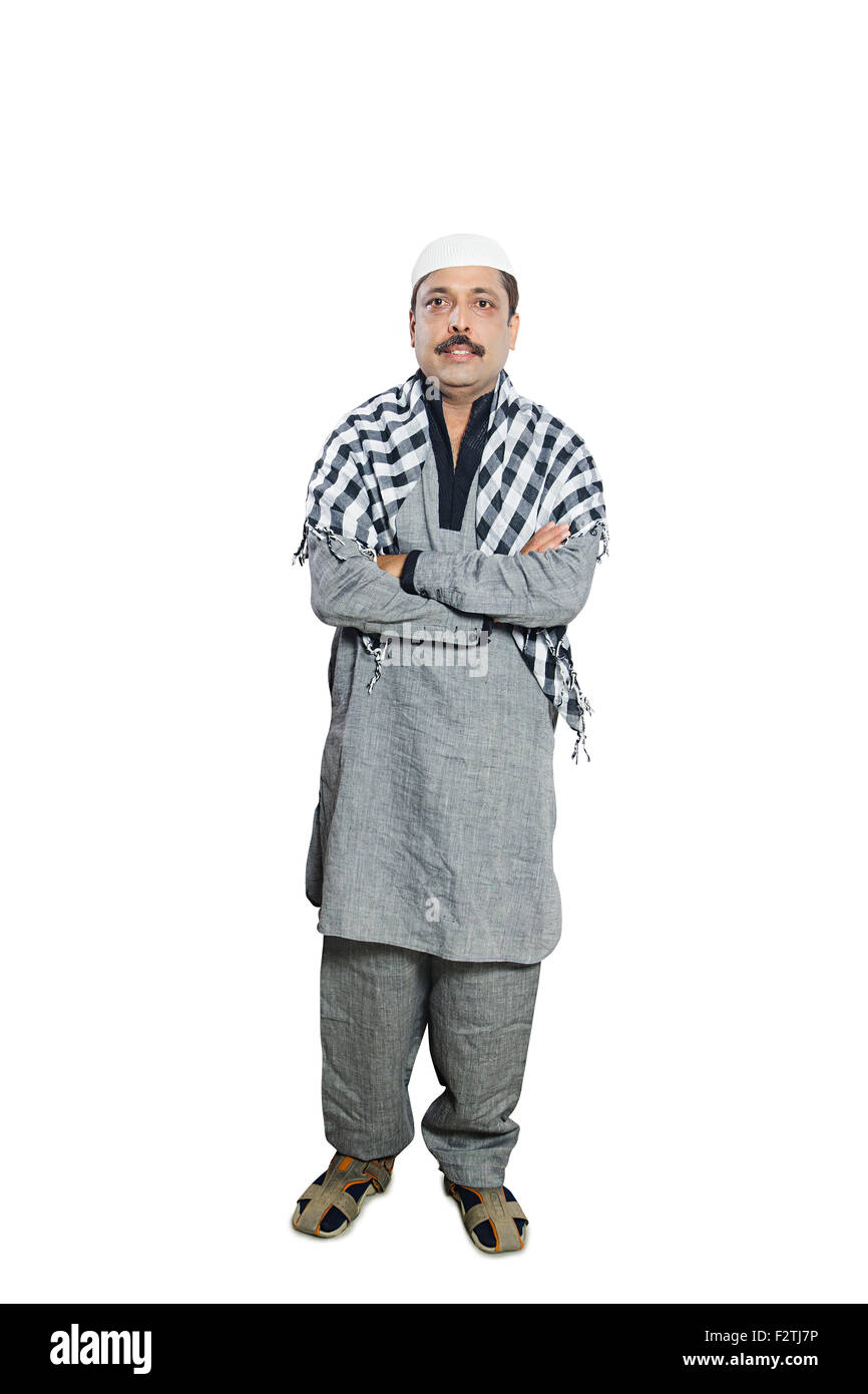 1 indian Adult Man Muslim standing Pose Stock Photo - Alamy