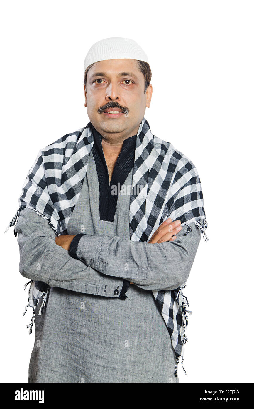 Indian adult man muslim standing hi-res stock photography and images ...