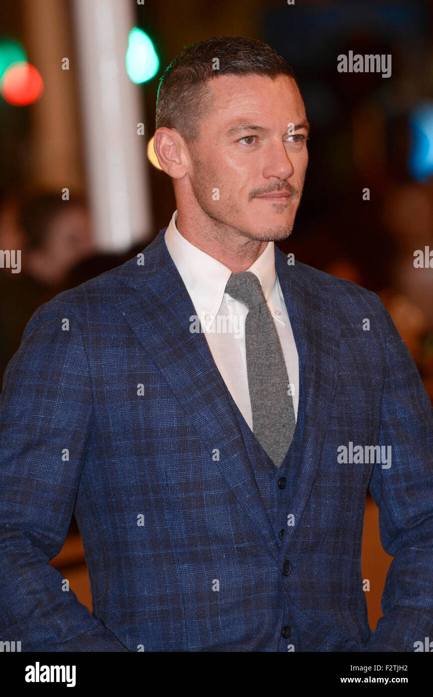 Luke Evans attends to the premiere of the film "High Rise" during the ...