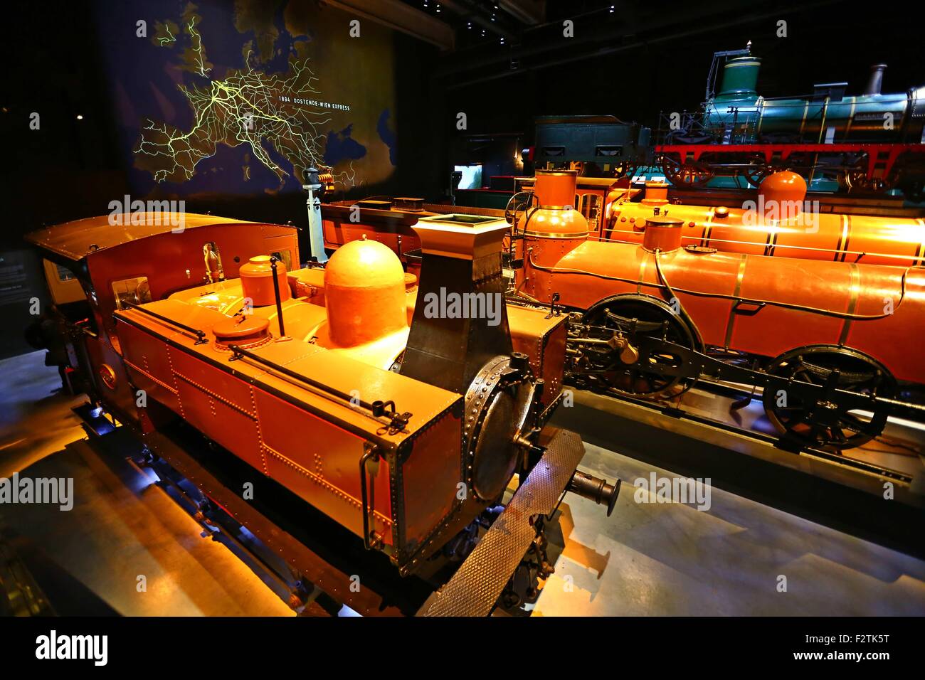 Brussels, Sept. 23. 25th Sep, 2015. The railway map of Belgium in 1894 ...