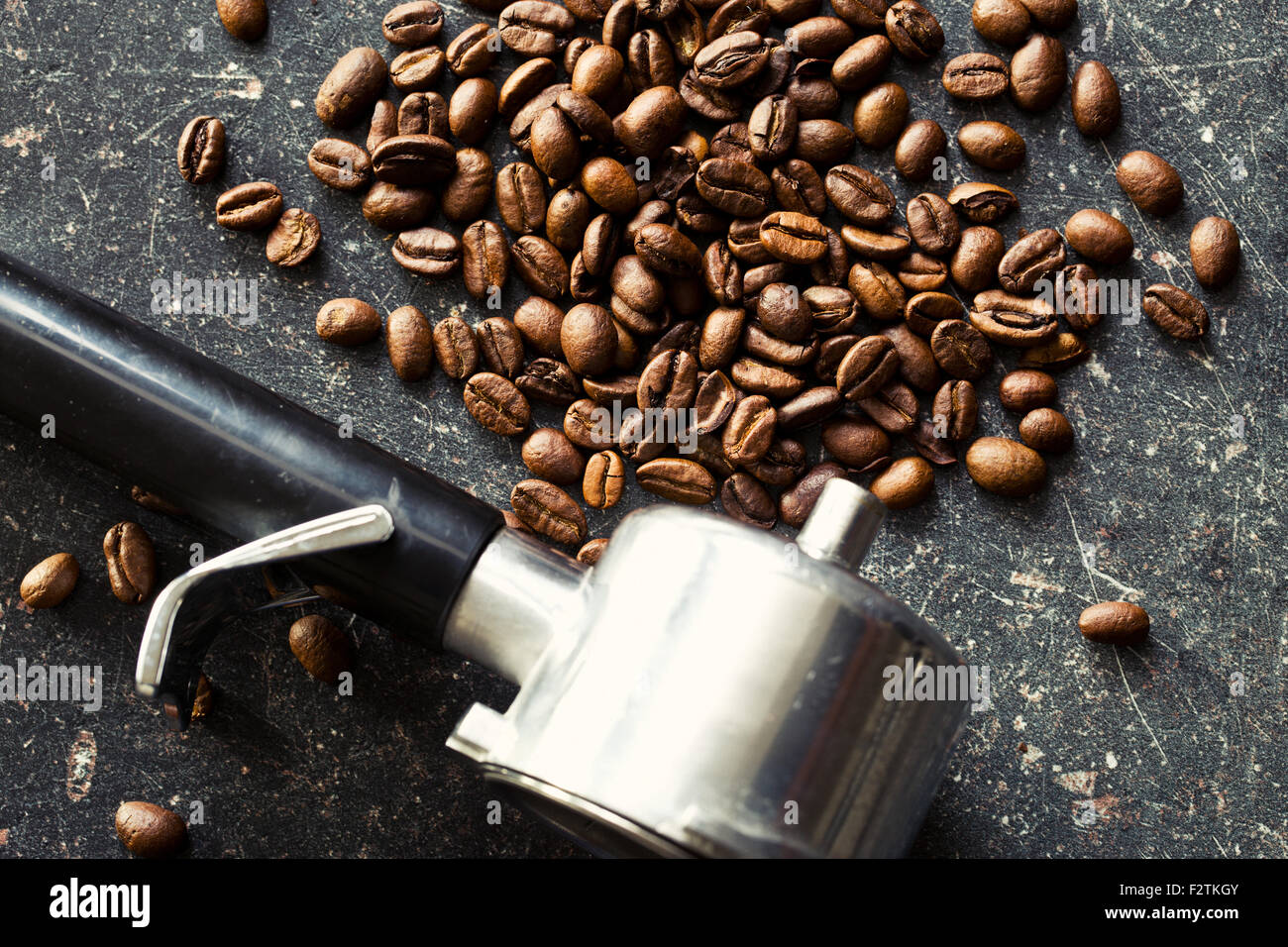 Top view espresso portafilter hi-res stock photography and images - Alamy