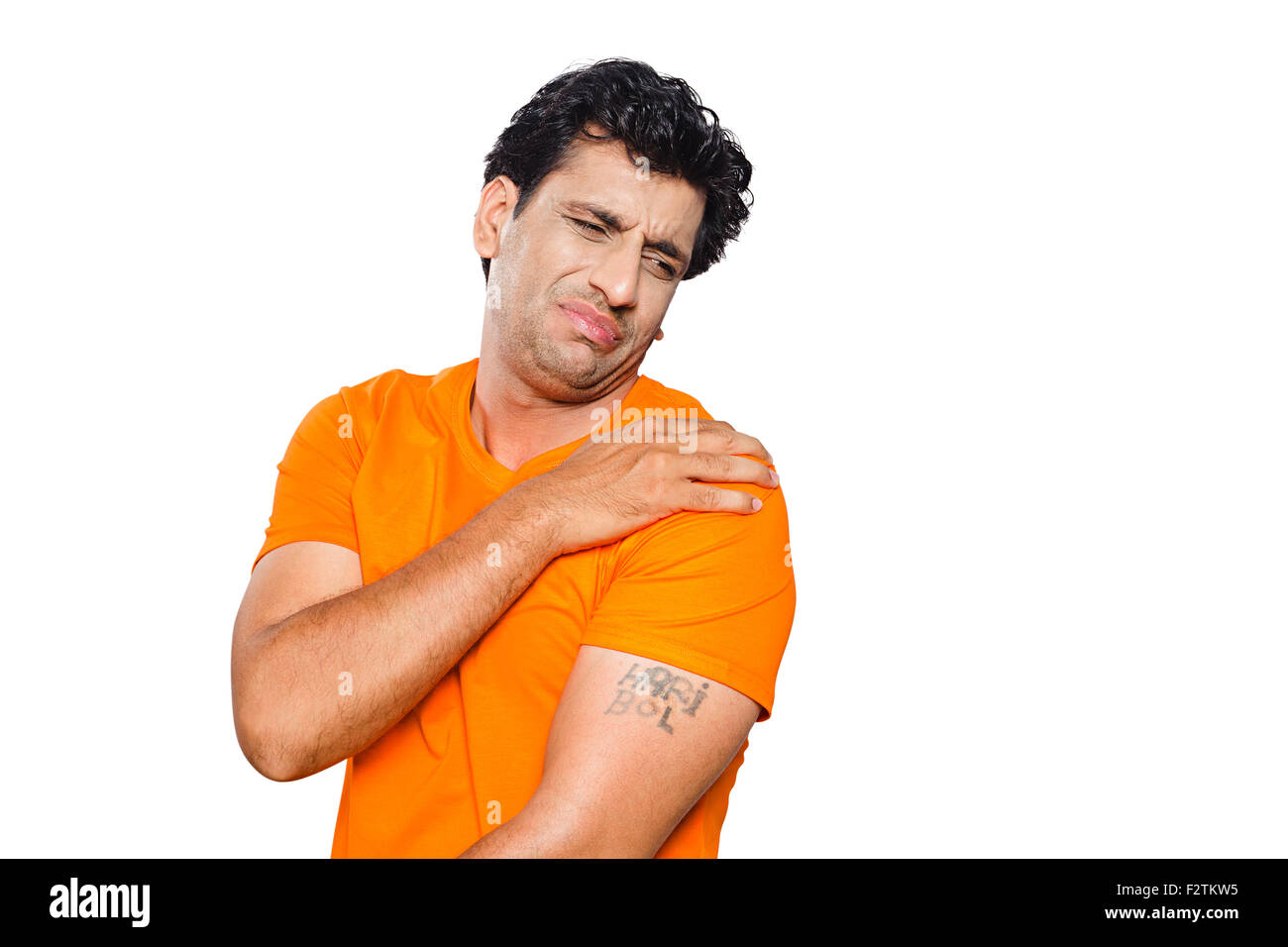 1 indian Adult man Joint shoulder Pain Stock Photo - Alamy