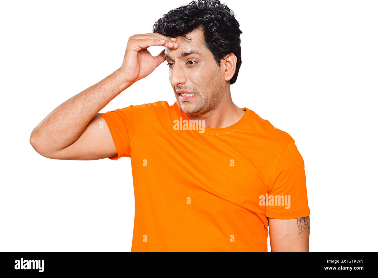 Indian man standing stressed hi-res stock photography and images - Alamy
