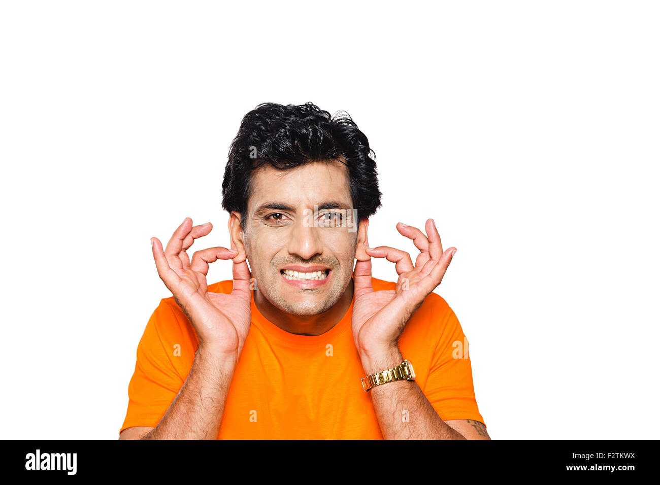 1 indian Adult man Mistake Punishment Stock Photo - Alamy