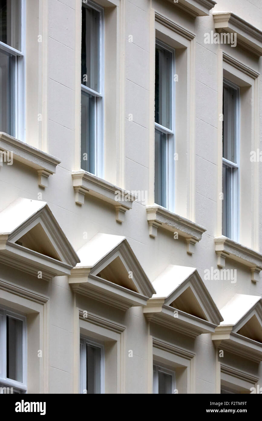 Exterior facade detail. St George's Square, London, United Kingdom ...