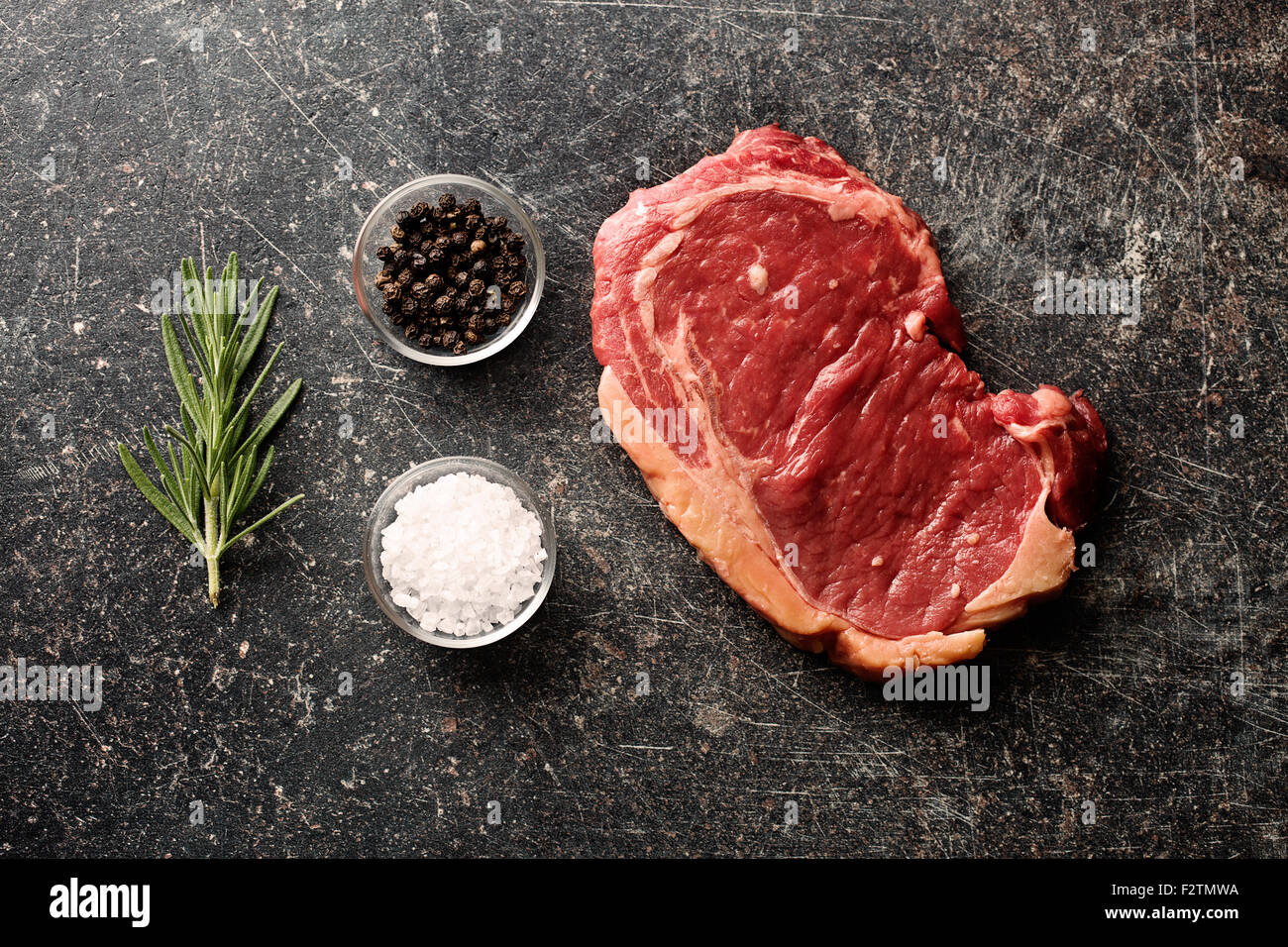 top view of fresh raw beef Stock Photo - Alamy
