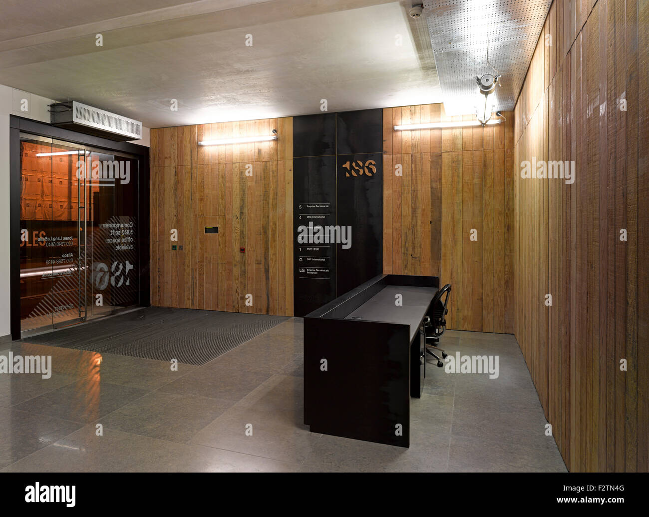 Reception area. City Road, London, United Kingdom. Architect: Ben Adams ...