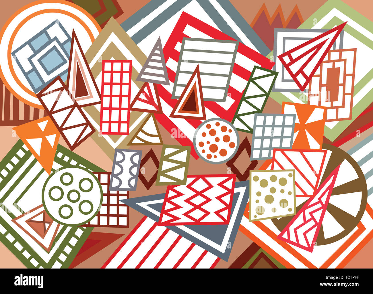 Abstract geometric shapes background Stock Photo - Alamy
