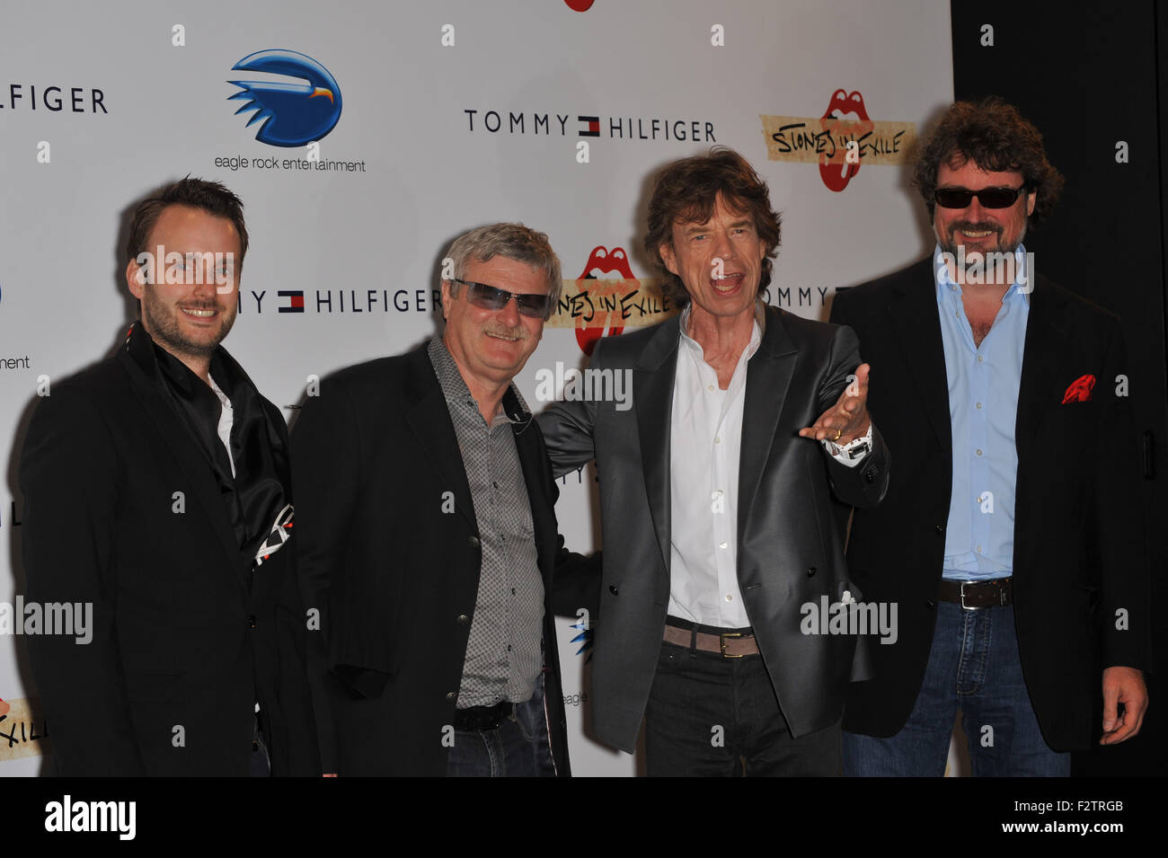 CANNES, FRANCE - MAY 19, 2010: Mick Jagger with director Stephen Kijak ...