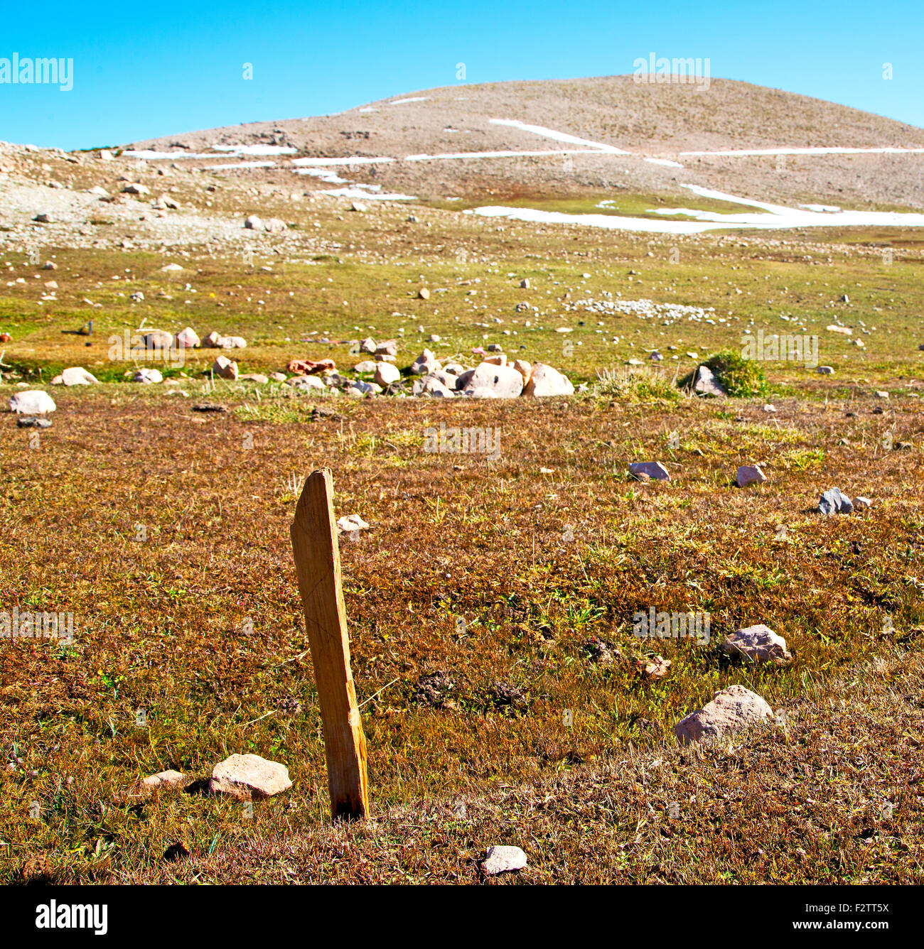 in africa morocco the atlas dry mountain ground isolated hill valley ...